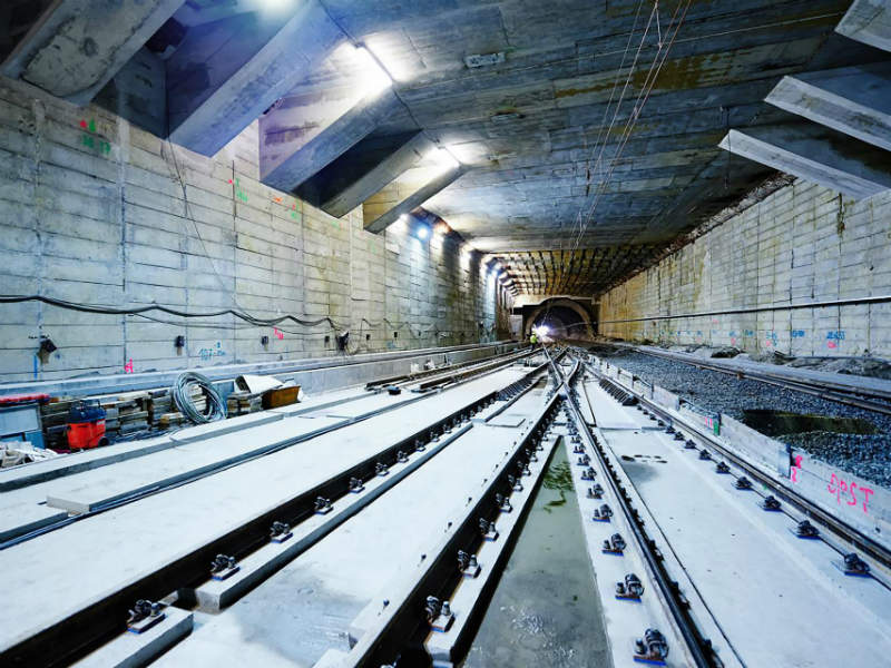 Concrete Train Rail Detail