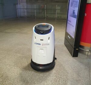 Greater Anglia deploys cleaning robot at Stansted Airport station