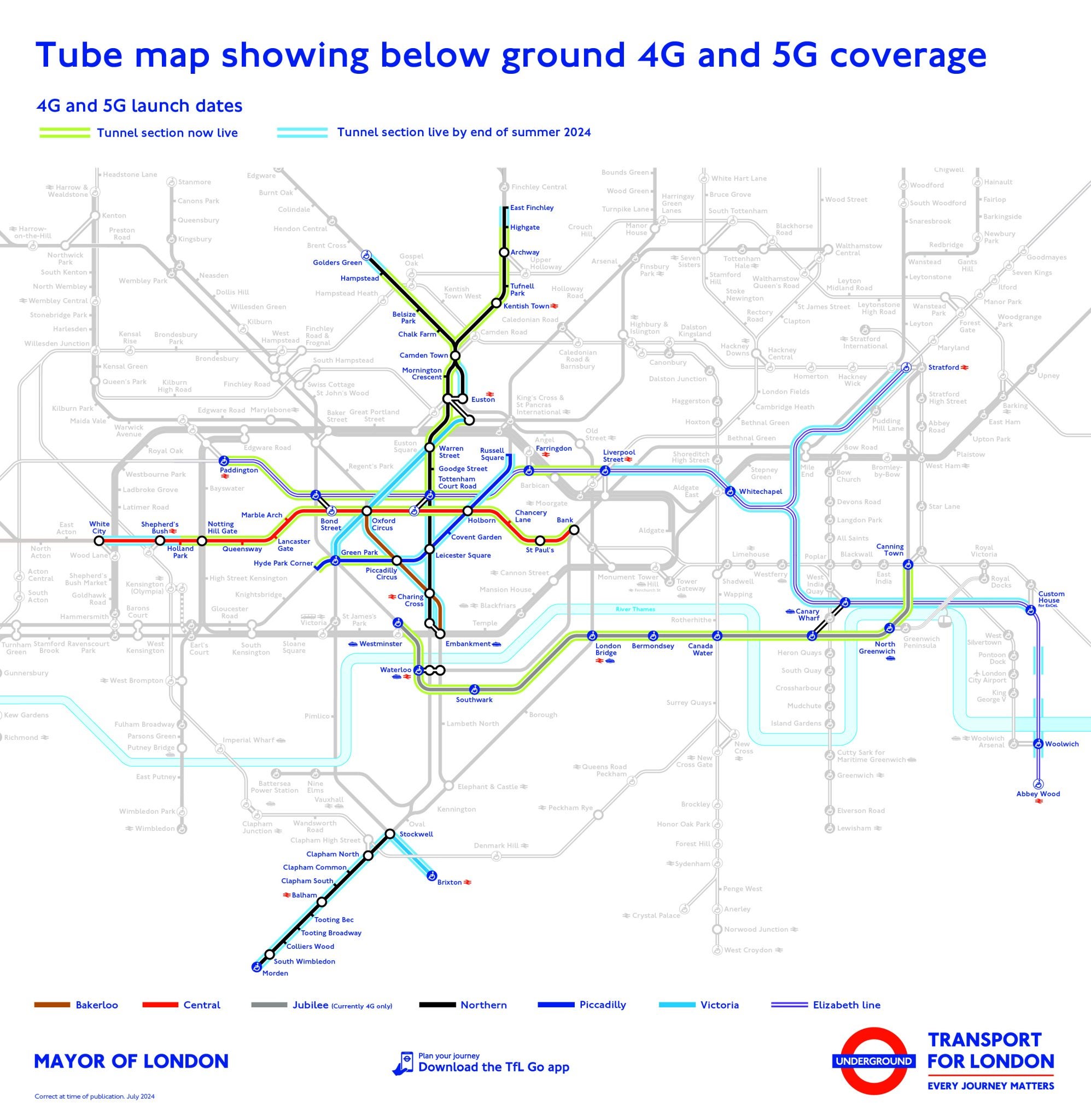 Elizabeth line tunnels fitted with 5G networks - Railway Technology