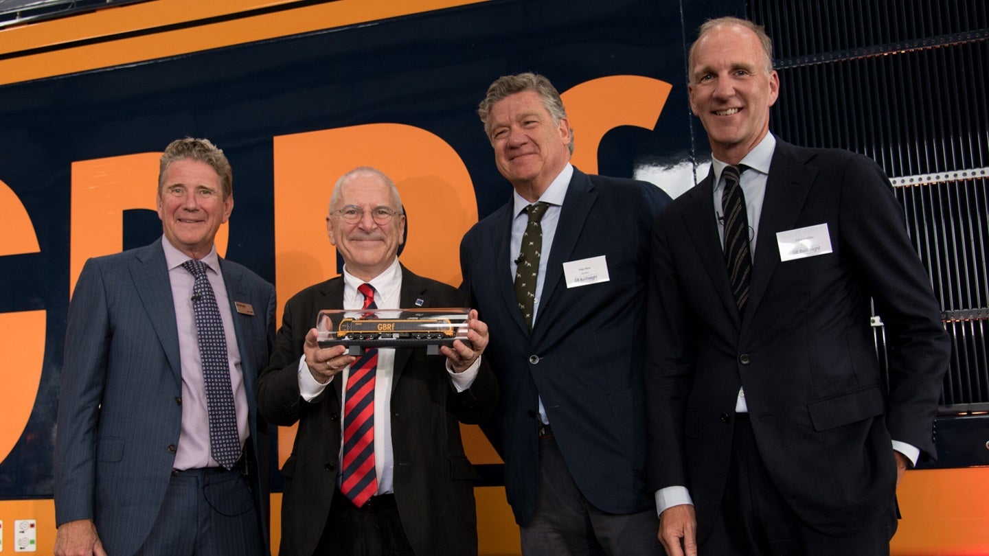 GB Railfreight unveils new Stadler Class 99 locomotive